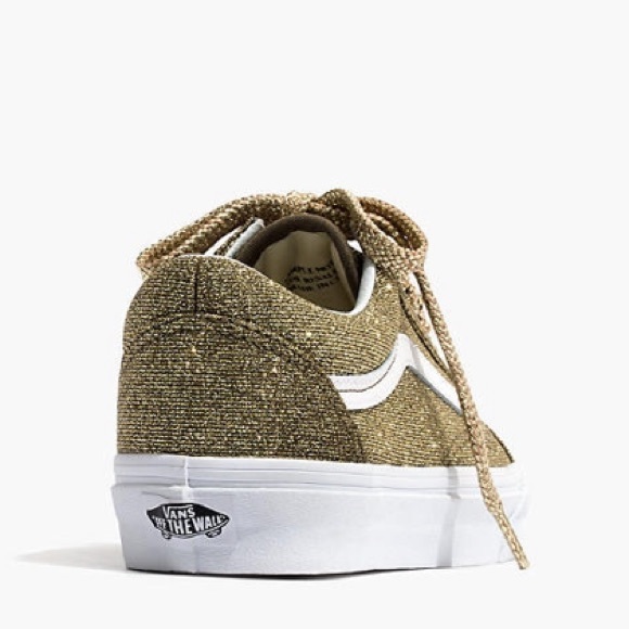 Vans | Shoes | Vans Old Skool Gold Glitter | Poshmark